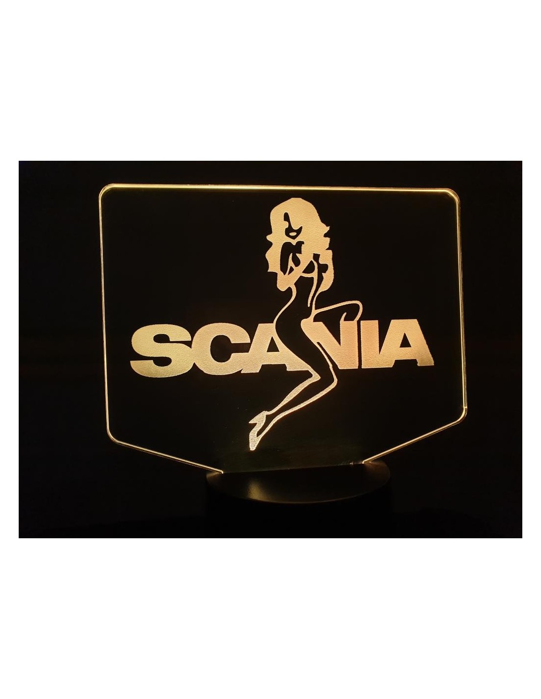 LAMPE 3D - LOGO SCANIA + Girl
