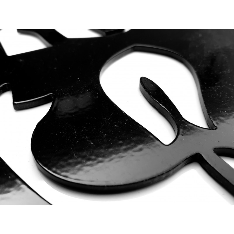 DECORATION MURALE en METAL. Motif: ILE DE LA REUNION